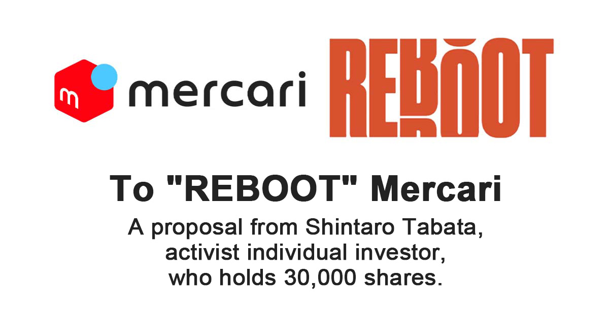mercari REBOOT~A proposal to "Reboot" Merari from Shintaro Tabata～